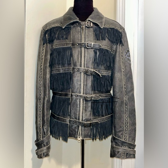 Harley-Davidson | Jackets & Coats | Vintage Harleydavidson Gray Leather ...